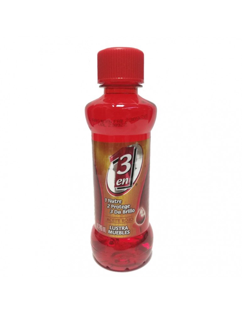 ACEITE ROJO LUSTRADOR 3 EN 1 240ML X/12