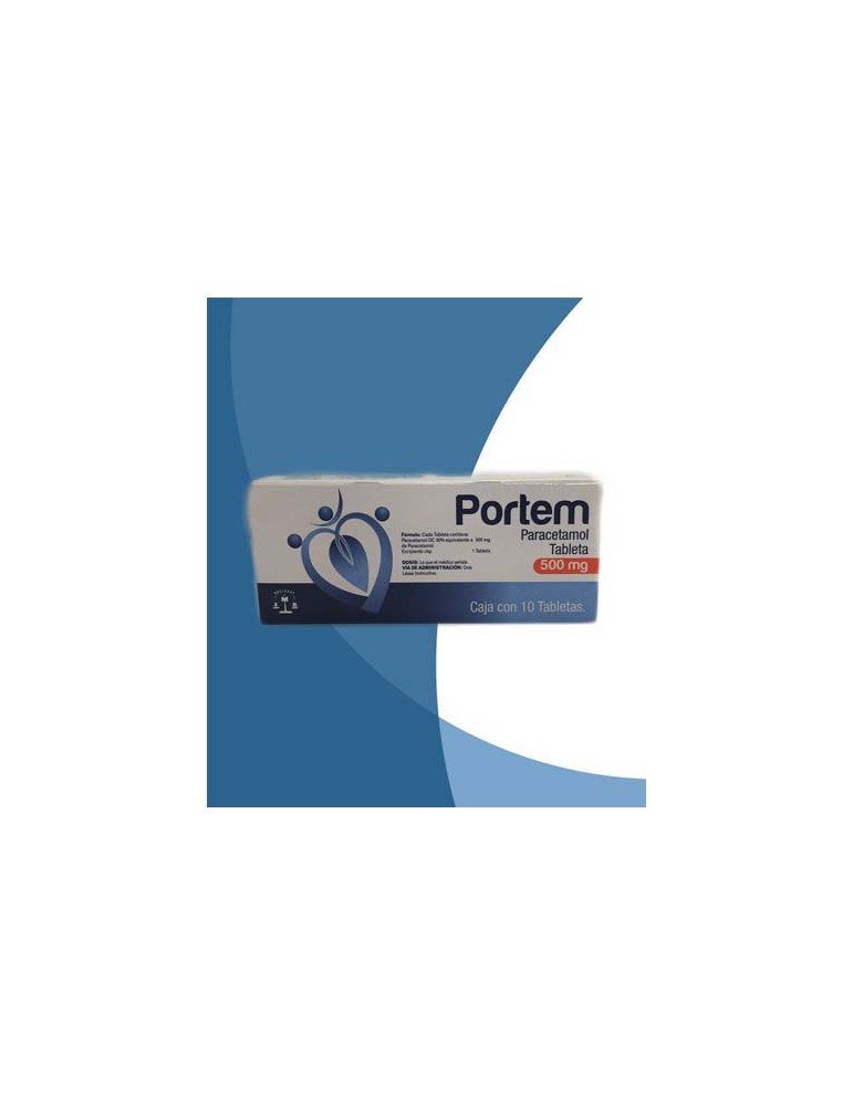 PARACETAMOL PORTEM 500MG C/10TABLETAS X/300