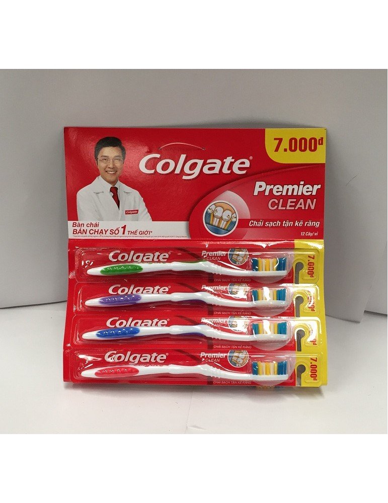 CEPILLO COLGATE PREMIER CLEAN TIRA C/12PZ X/24